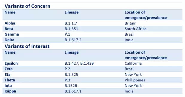 SARS-CoV-2 ના કયા પરિવર્તનો ચિંતાનું કારણ બને છે? 160_2