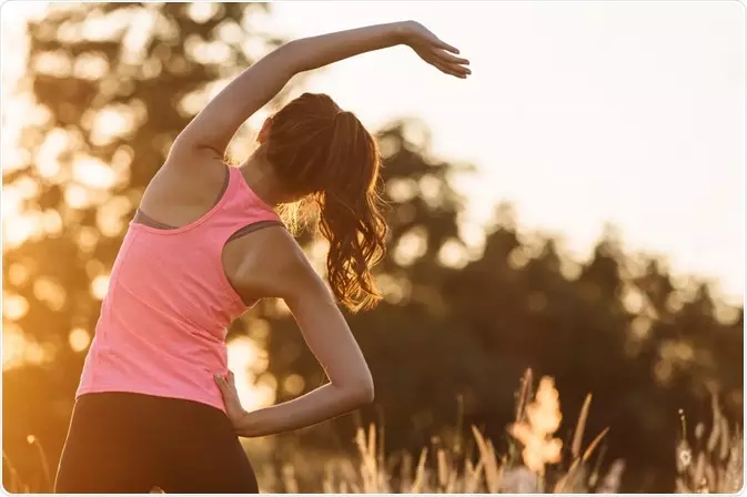 Woman Exercising